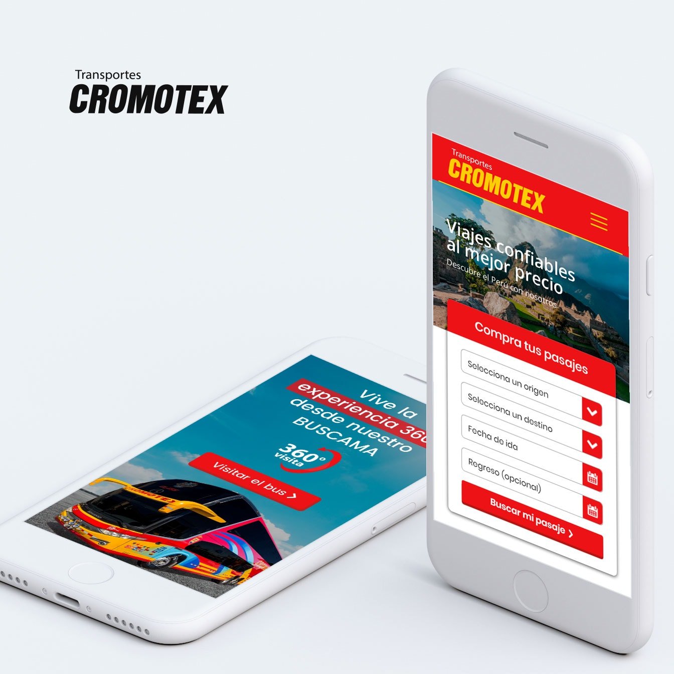 Diseño web para Transportes CROMOTEX en Arequipa